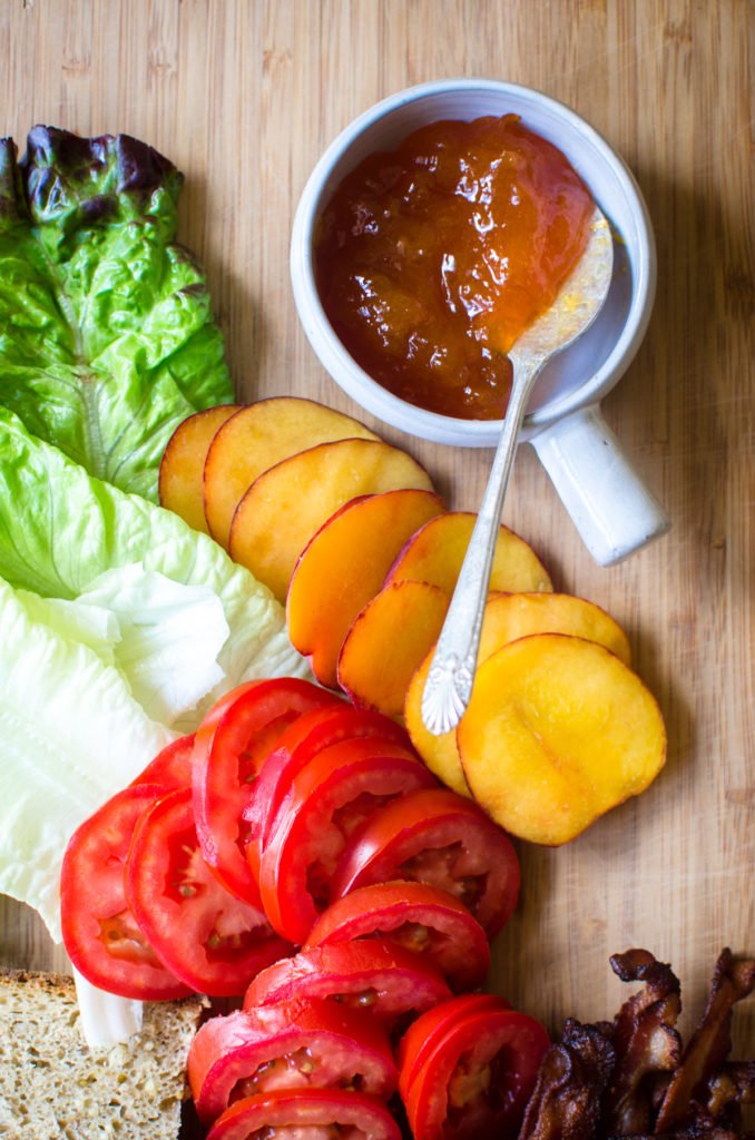 Peach BLT Sandwich - The ULTIMATE BLT Recipe! | Sweet Cayenne