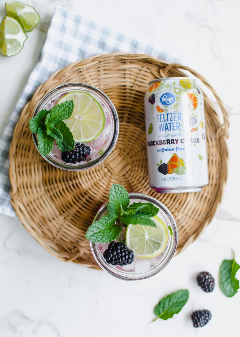 Blackberry Lime Spritzer - A Fun, Easy, Summery, Mocktail Recipe!
