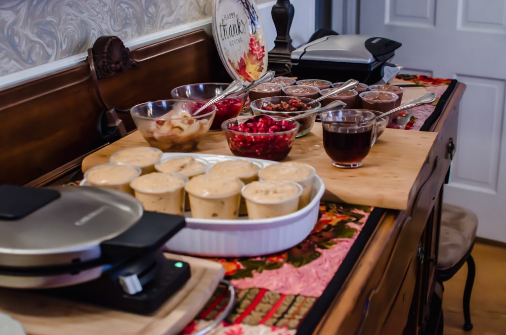 Make-Ahead Holiday Waffle Bar - A Fun Christmas Breakfast Menu!