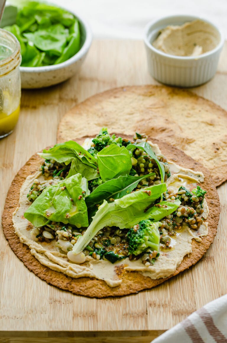 5-Ingredient Mediterranean Veggie Tostadas | Sweet Cayenne